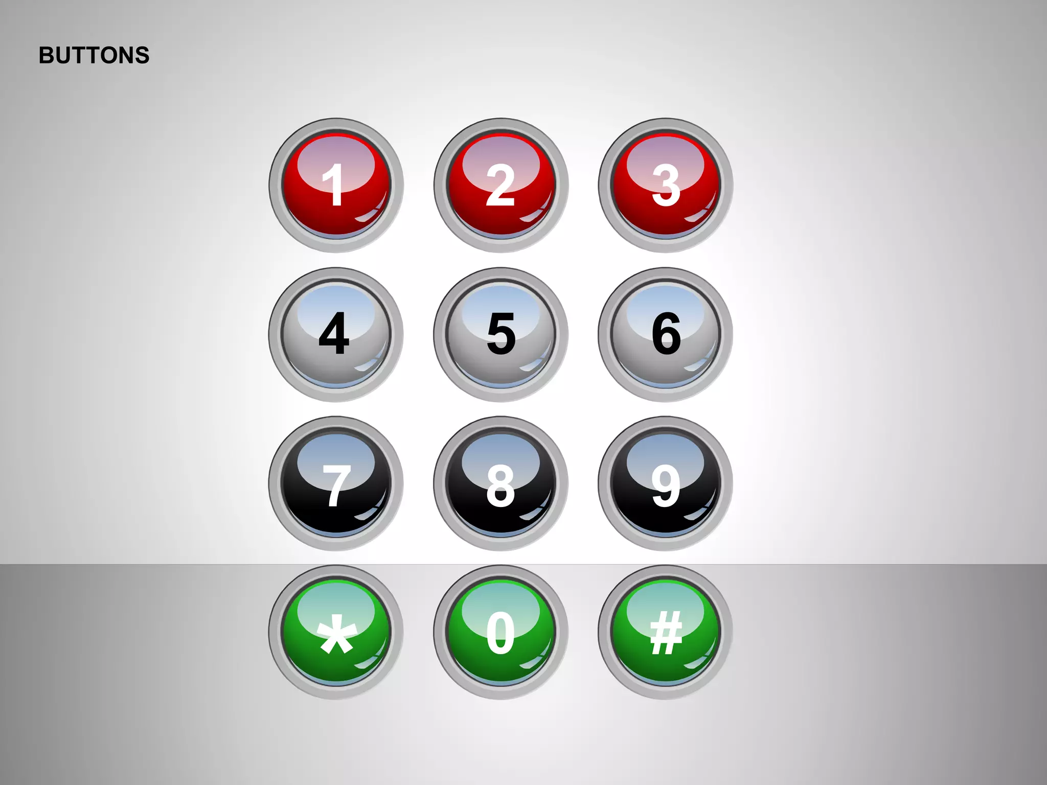 Buttons with Icons Collection | PPT