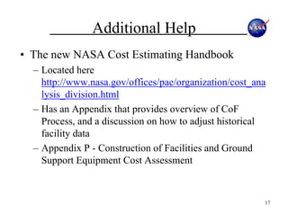 Butts estimating facilitiespm challenge2012 | PDF