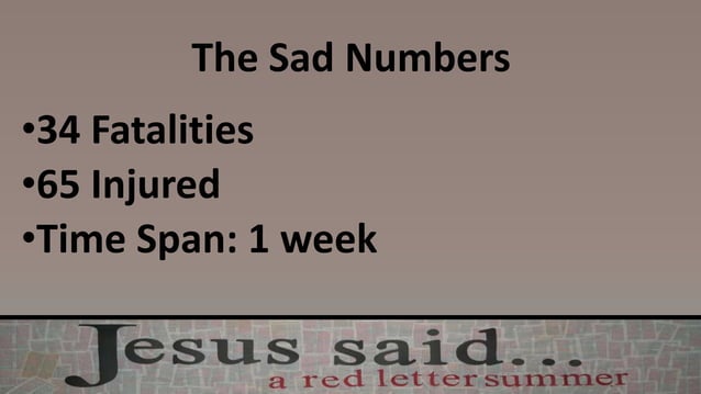 Jesus Said: But unless you repent | PPT
