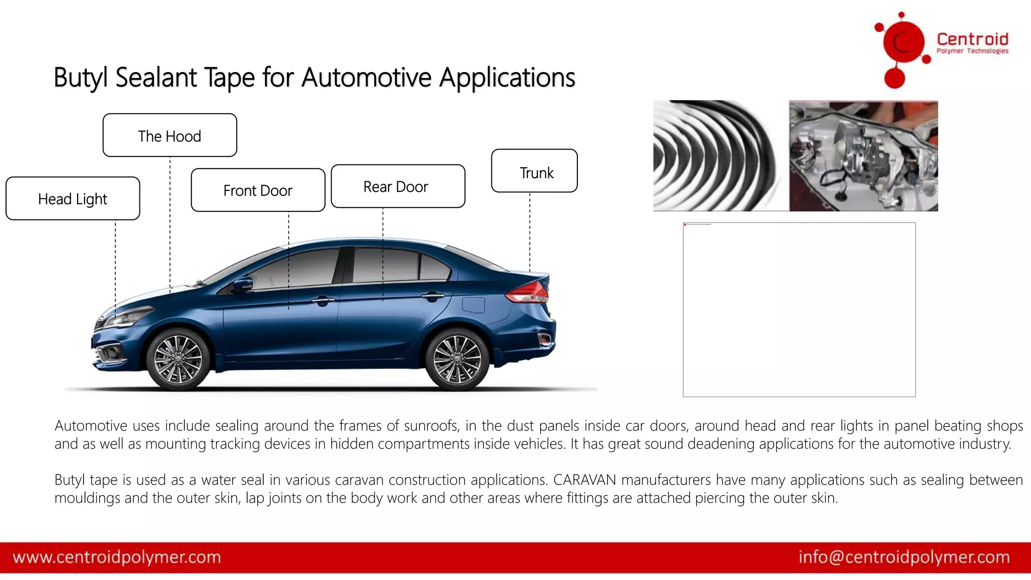 Butyl mastic tapes and sealants for automotive vaccum bagging cable ...