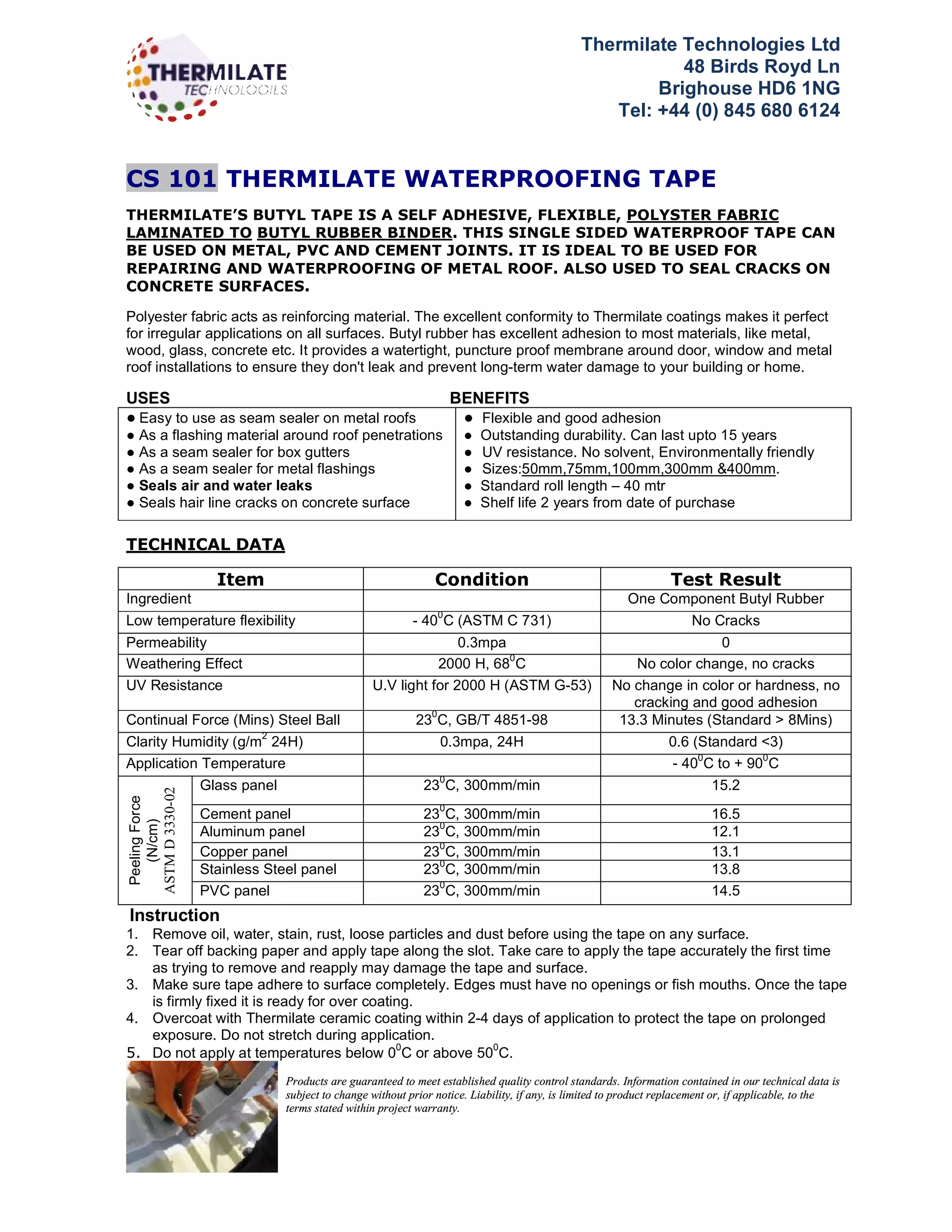 Butyl Tape Datasheet.pdf