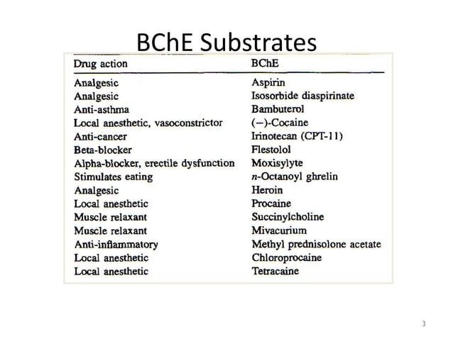Butyrylcholinesterase Overview: Substrates Inhibitors Structure ...
