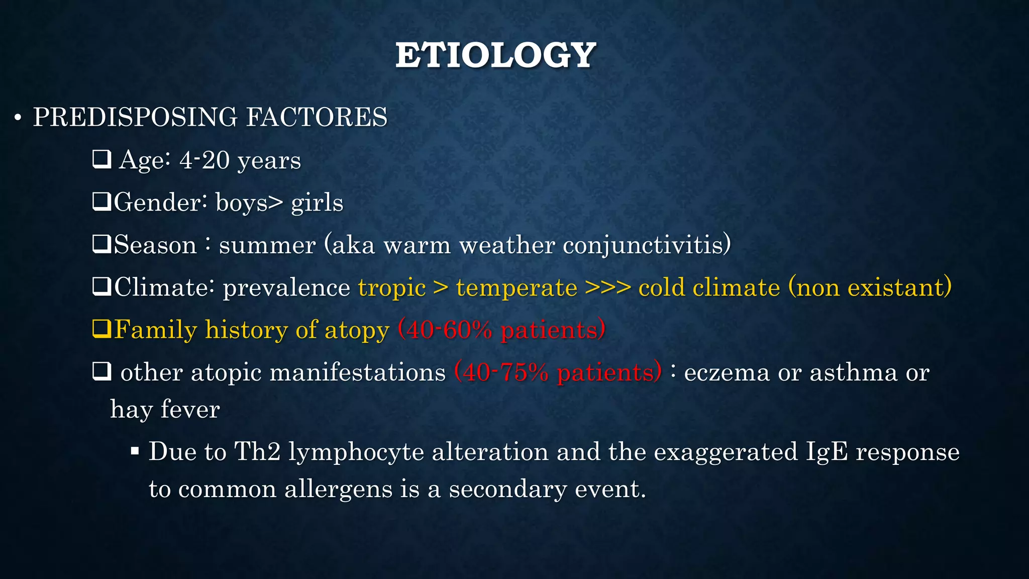 Vernal catarrh/ vernal keratoconjuctivitis | PPTX | Eye and Vision ...