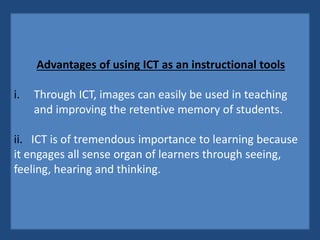Introduction to ICT and its application to Instructional Materials ...