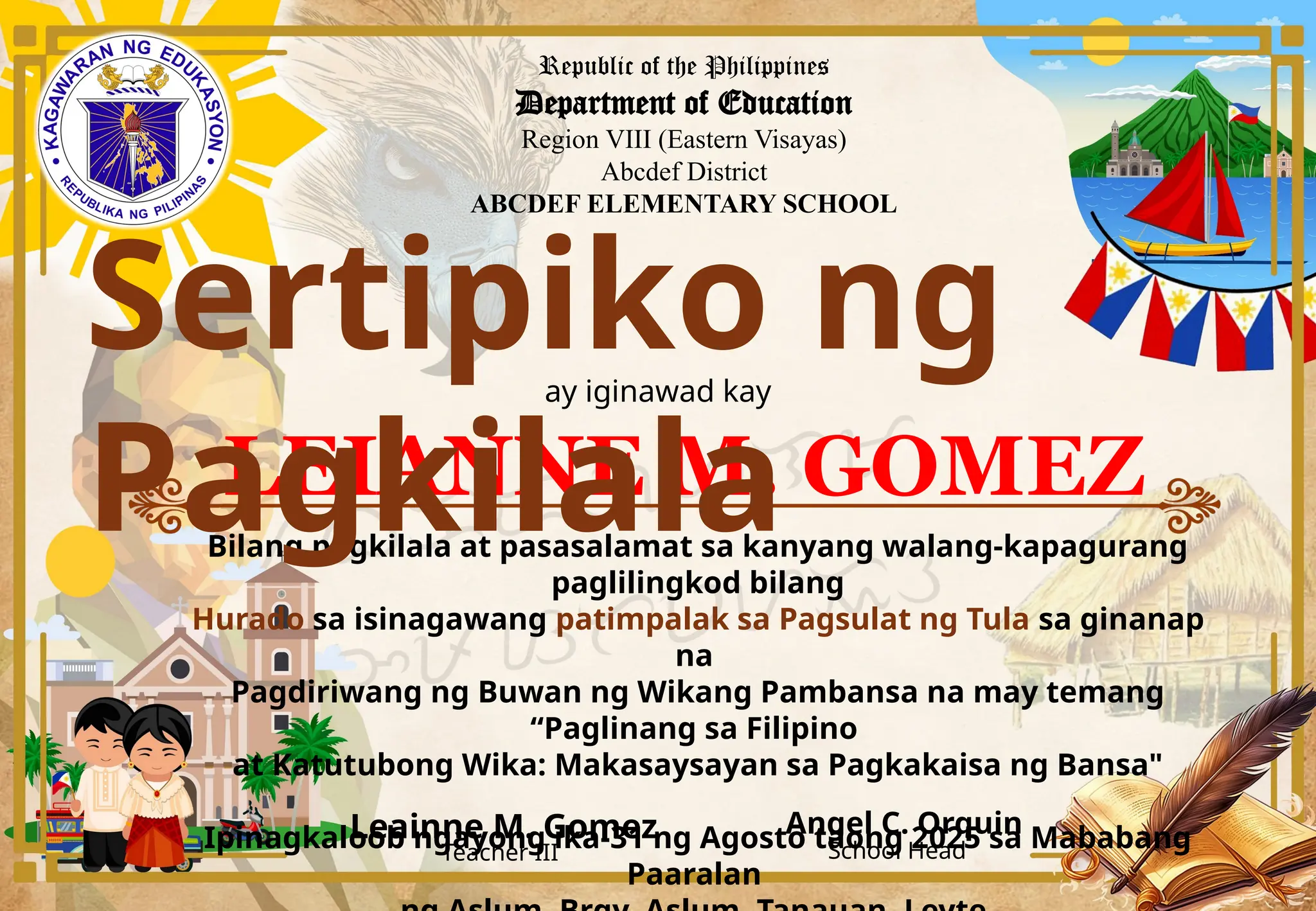 Buwan ng Wika Certificate lakan at lakambini.pptx