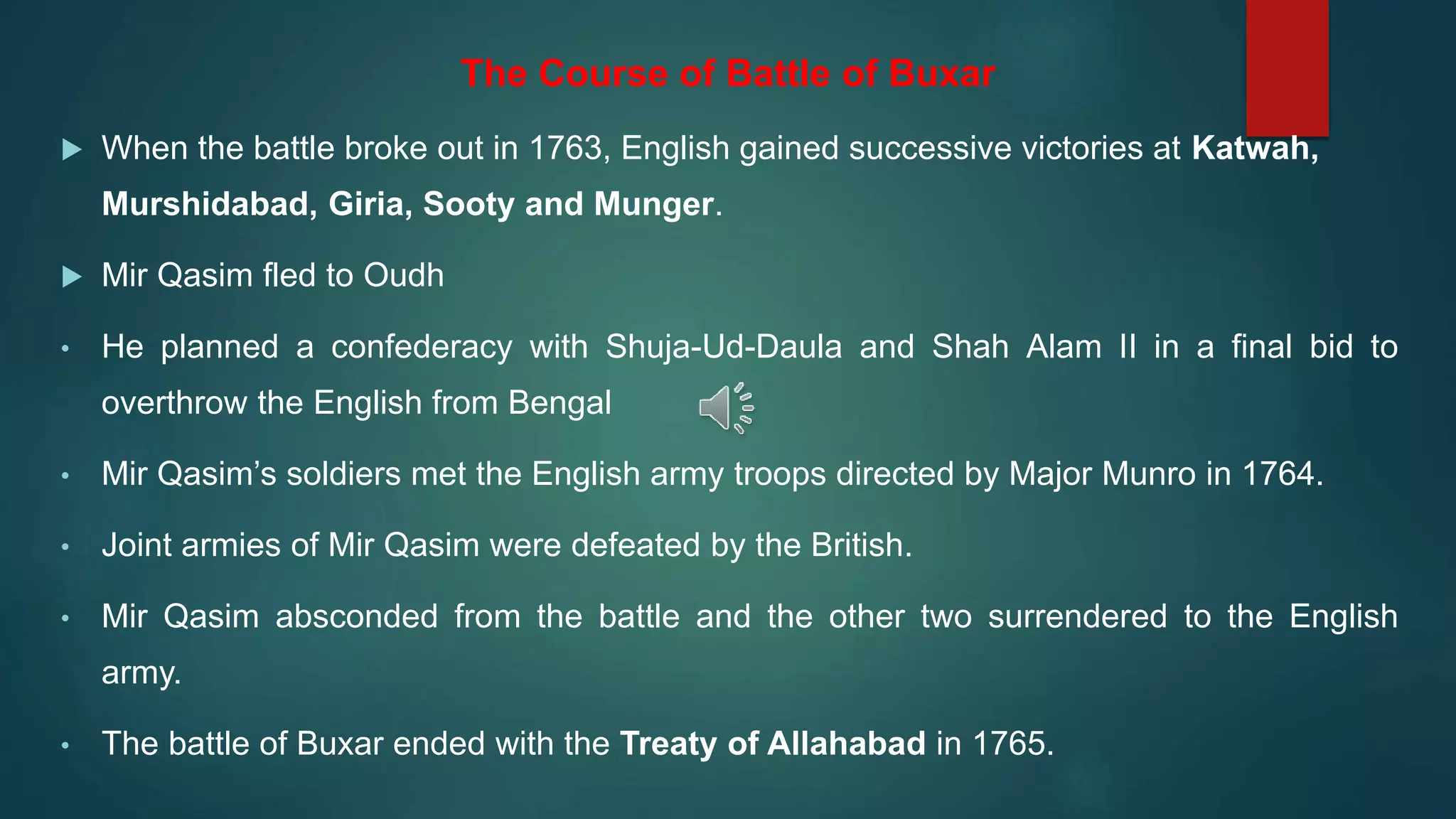 Battle of Buxar,1764 ,By Dr.Monica Sharma | PPTX