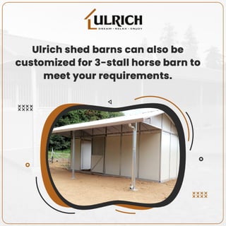 Buy-a-3-stall-horse-barn-from-Ulrich-for-expert-craftsmanship-and-built ...