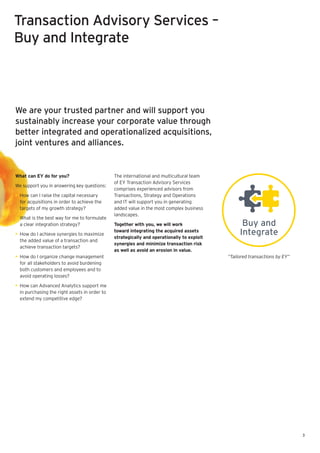 Buy & Integrate - EY GSA TAS Advisory Services Flyer (English) | PDF