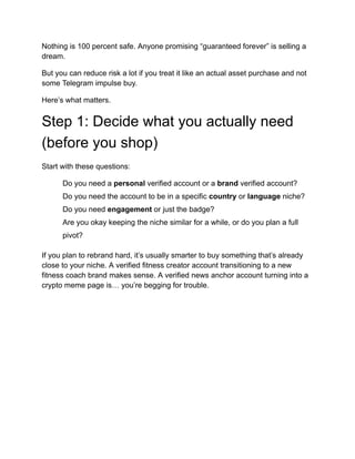 Buy a Verified Instagram Account — Skip the Waitlist. | PDF