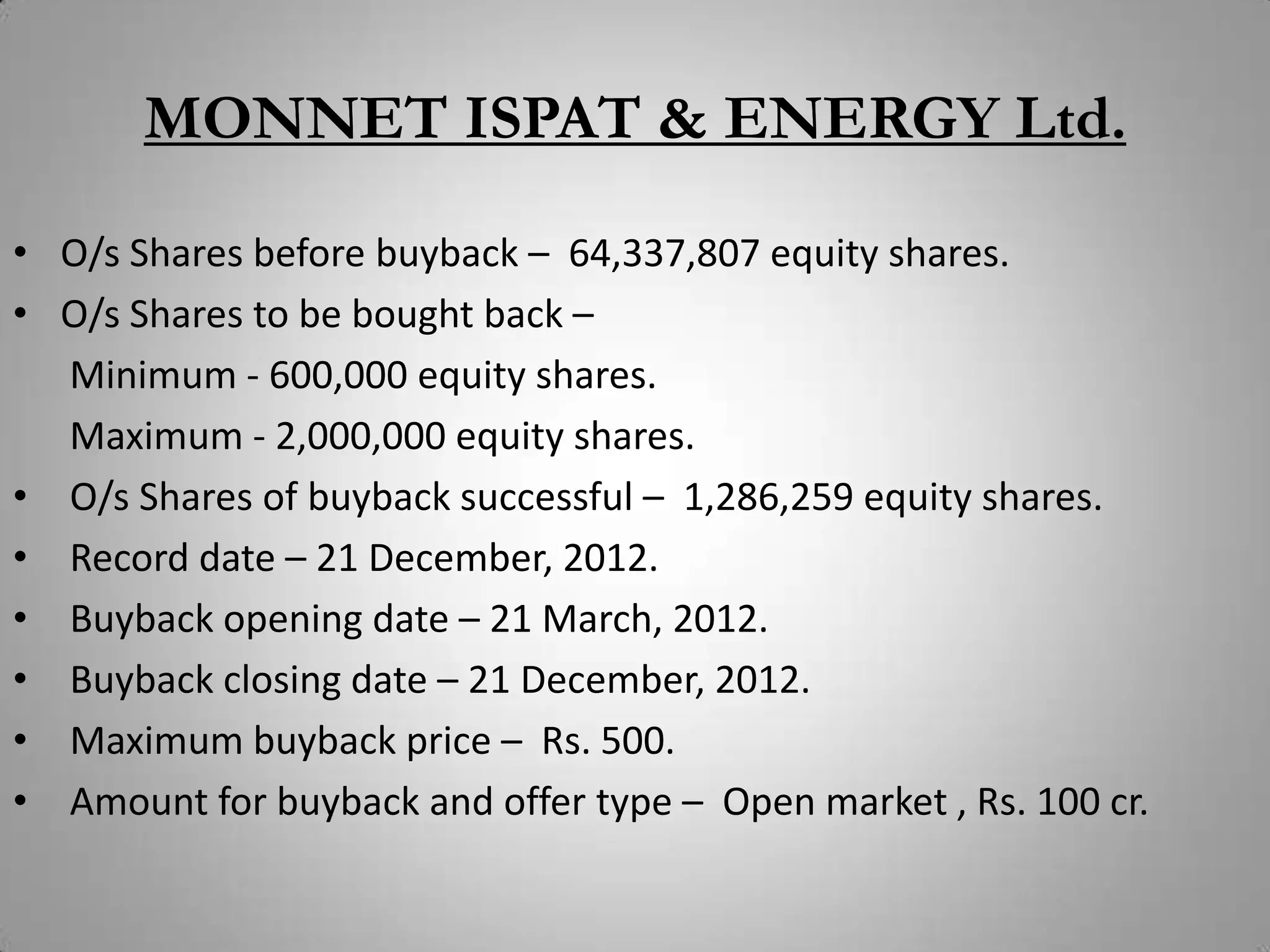 Buyback | PPTX