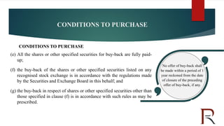 Buy Back of Shares | PPT