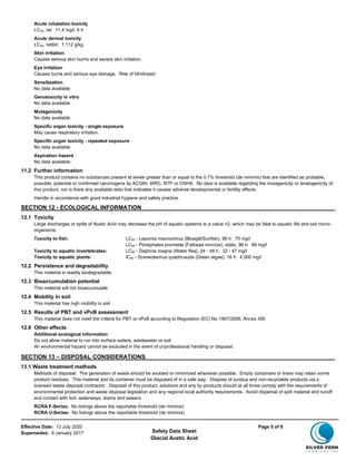 Buy customized variations of Acetic Acid Sds | PDF