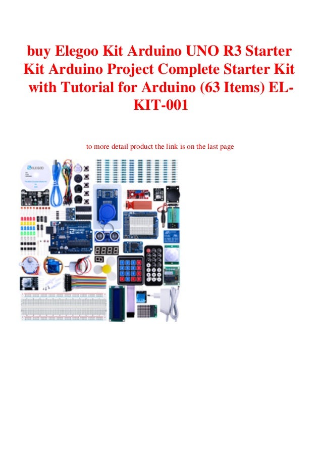 buy Elegoo Kit Arduino UNO R3 Starter Kit Arduino Project Complete ...