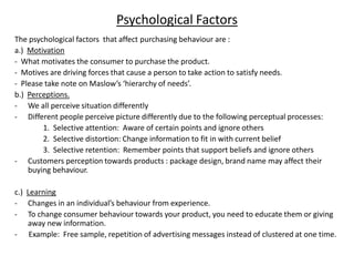 Buyer behaviour | PPTX