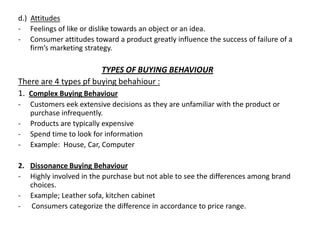 Buyer behaviour | PPTX