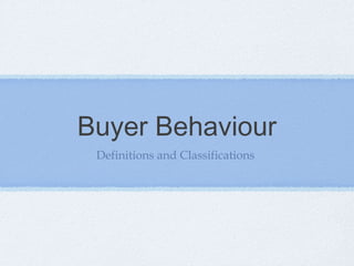 Customer Classification | PPT