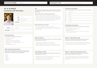 Buyers Persona for business to consumer | PPT
