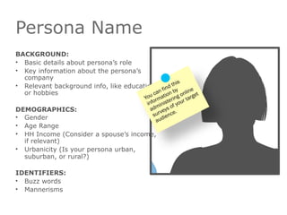 Buyer persona slides | PDF