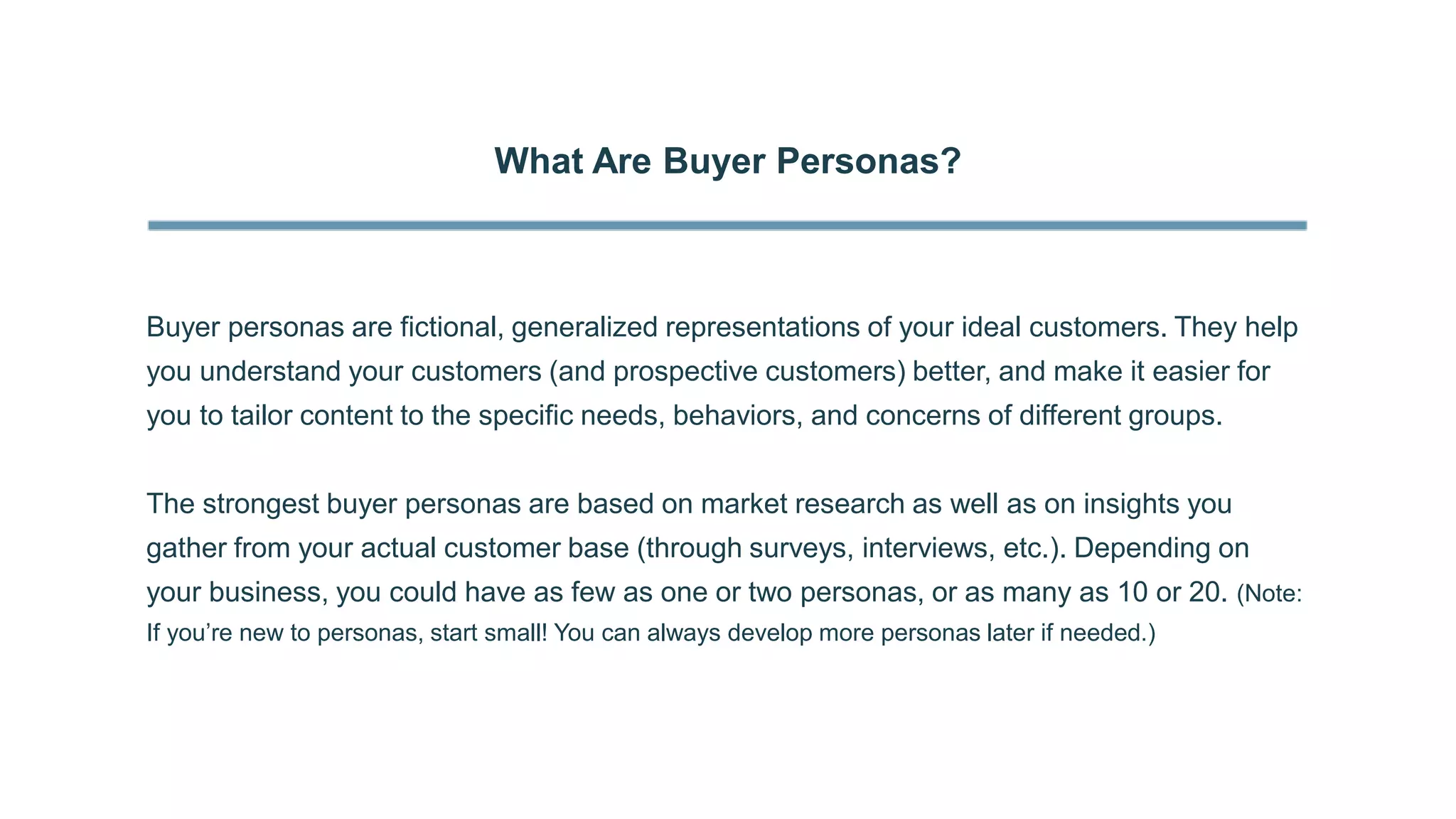 Buyer persona template | PPT