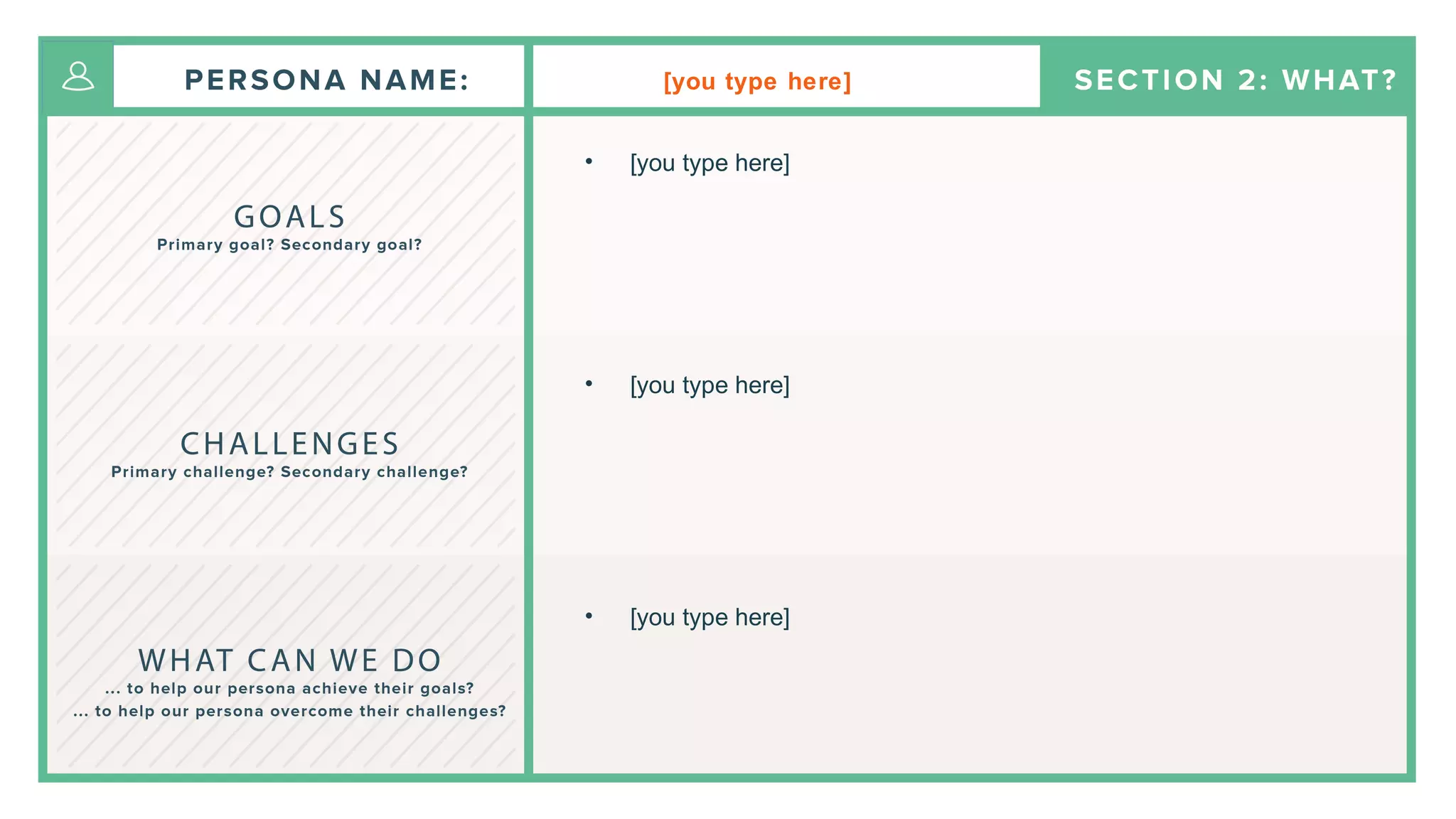 Buyer persona template | PPT | Internet for Beginners | Internet