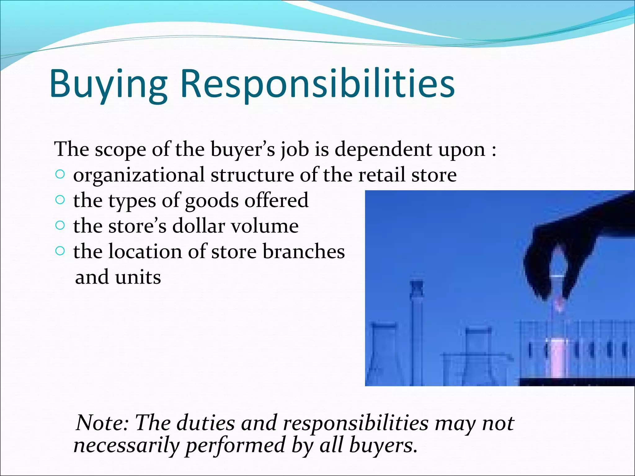 Buyer profiles + Types of buyers- Retail and Fashion Merchandising | PPT