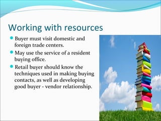 Buyer profiles + Types of buyers- Retail and Fashion Merchandising | PPT