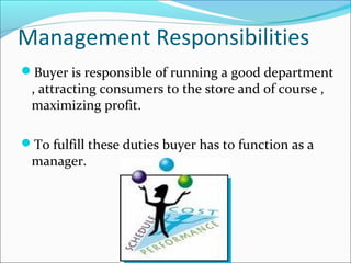 Buyer profiles + Types of buyers- Retail and Fashion Merchandising | PPT
