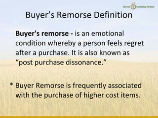 Buyer Remorse | PPT