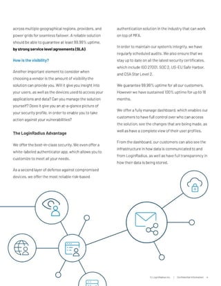 LoginRadius Buyer’s Guide to Multi-Factor Authentication | PDF