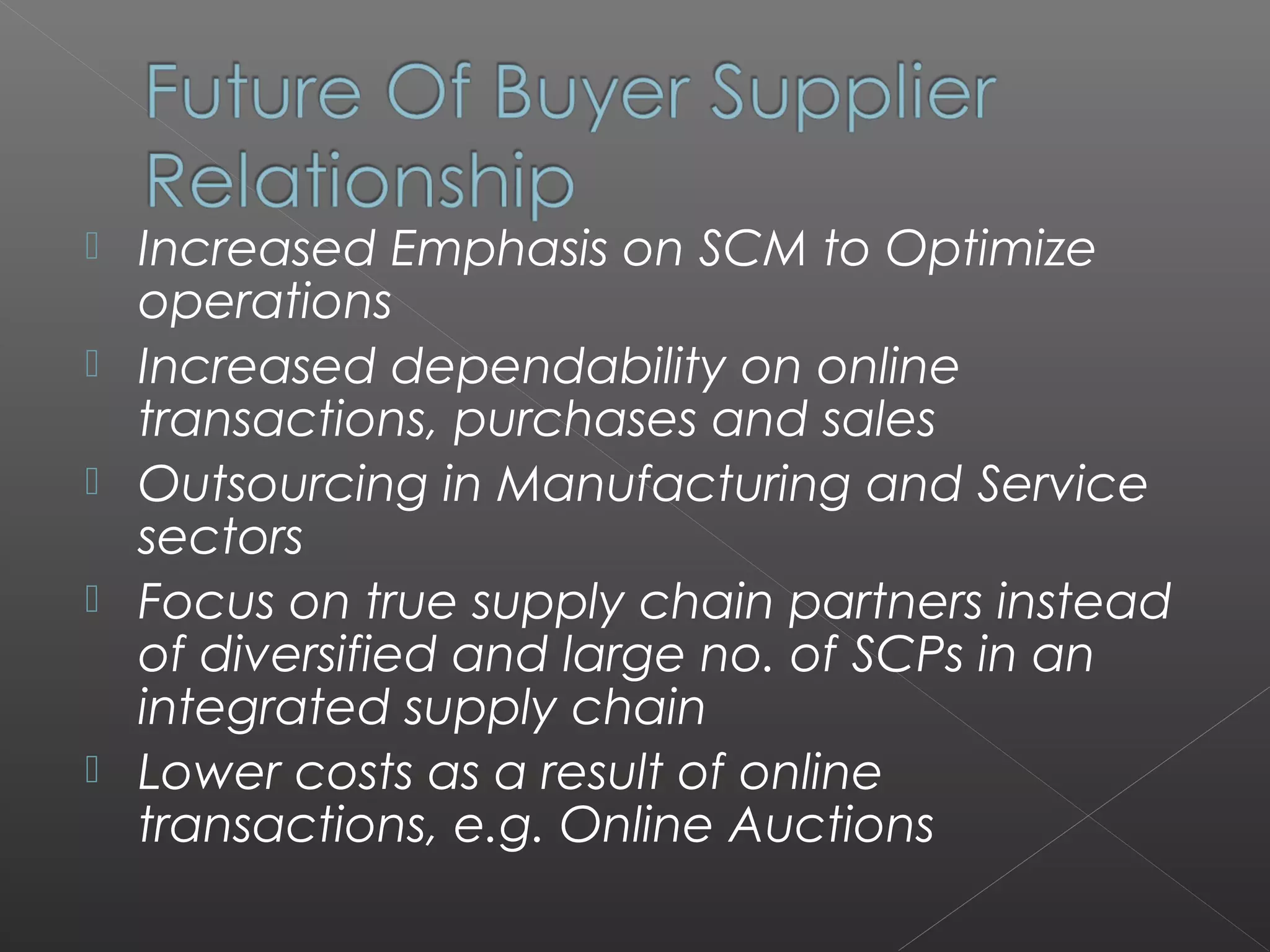 Buyer supplier relationship | PPT