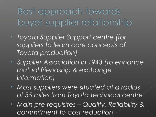 Buyer supplier relationship | PPT