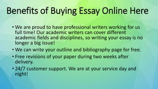 Buy essay | PPTX