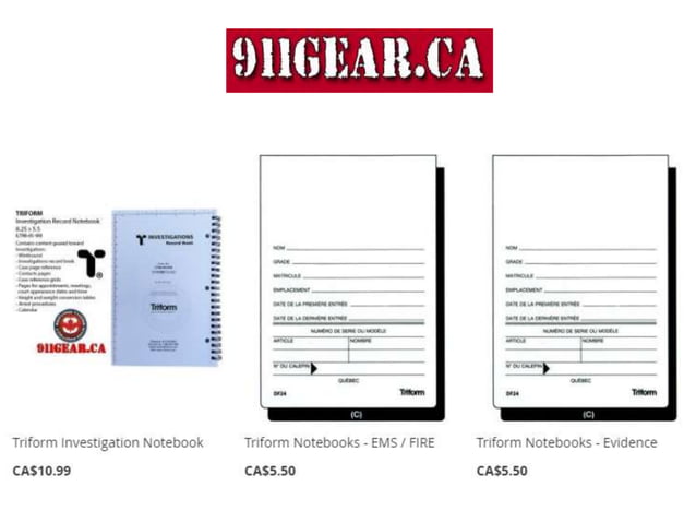 Buy Evidence Notebook Canada | PPT