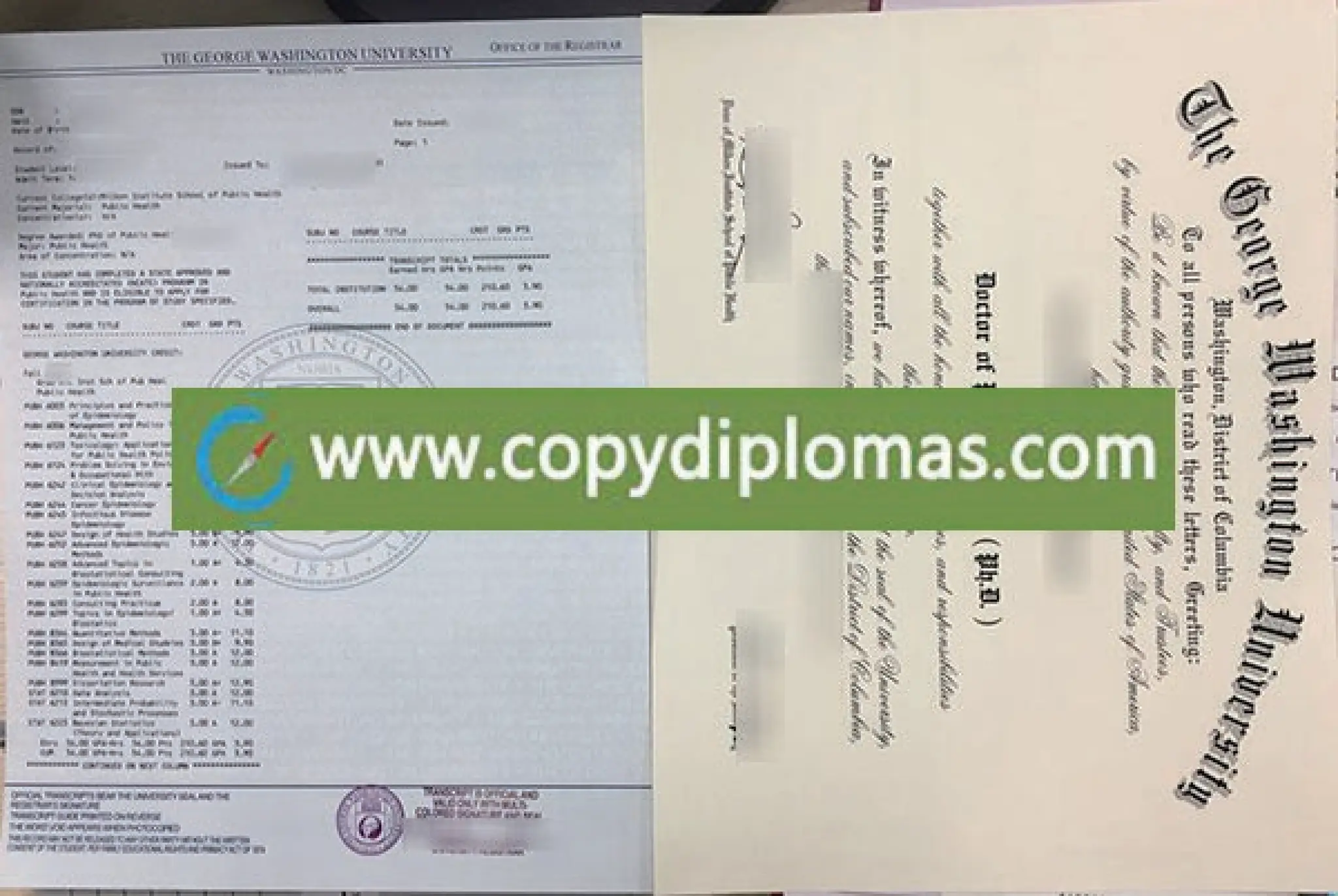 buy fake diploma transcript, George Washington University certificate | PPT