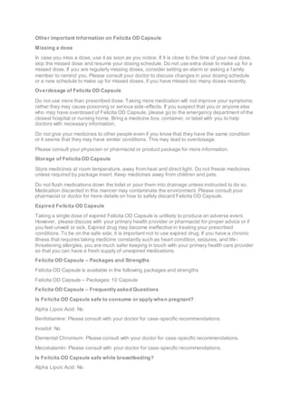 Buy felicita od capsule | DOCX | Blood Disorders | Diseases and Conditions