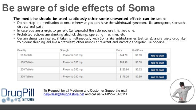 Buy generic carisoprodol soma 350 mg @drugpillstore