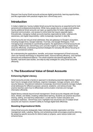 Buy Gmail Accounts_ A Practical Guide to Everyday Digital Productivity.docx
