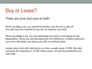 Buying a car | PPTX