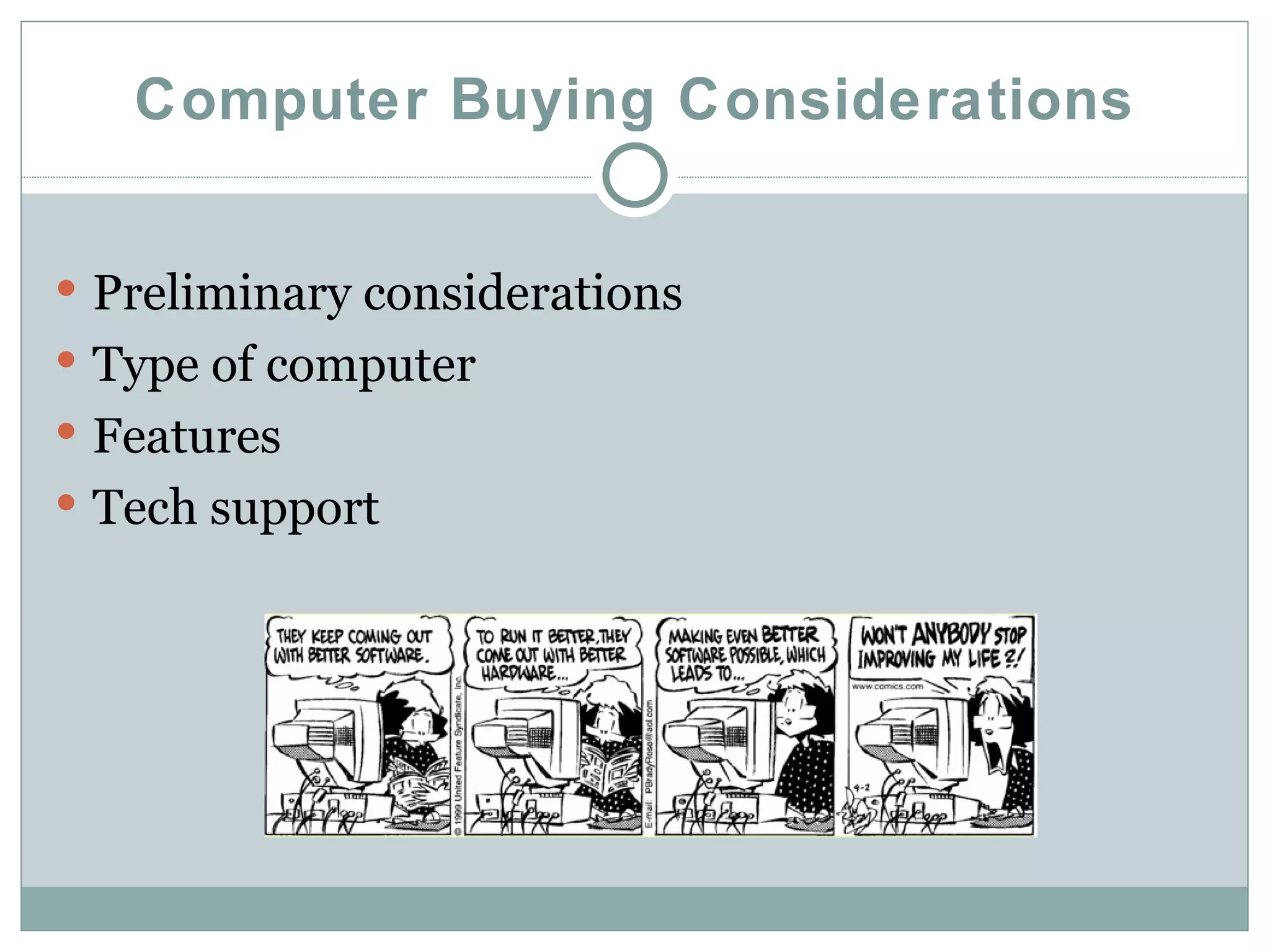 Buying A Computer | PPT | Computing | Technology & Computing