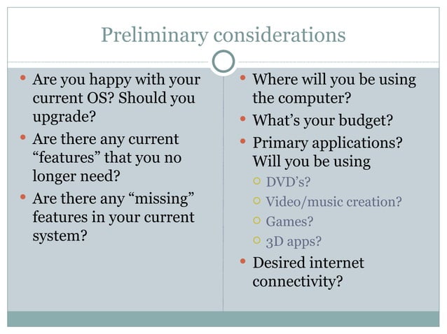 Buying A Computer | PPT