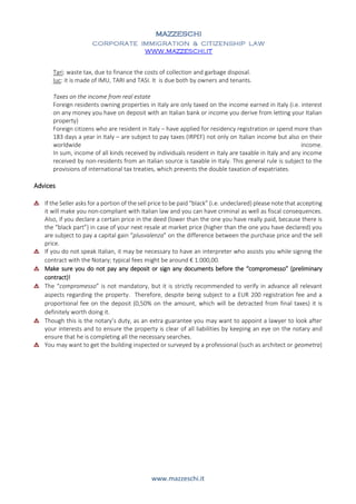 Buying a house in italy | PDF