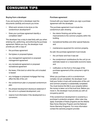 Buying and Owning A Condo in Alberta | PDF