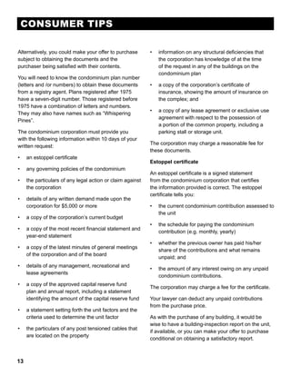 Buying and Owning A Condo in Alberta | PDF