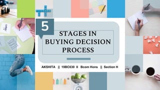 Consumer Buying Decision Process | PPT