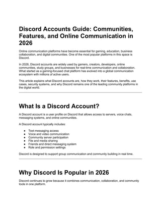 Buying Discord Account Risks Explained The Ultimate Guide .docx