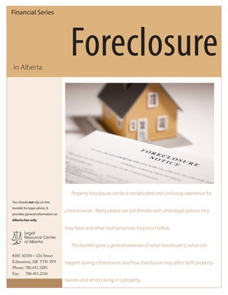 Buying Foreclosures in Alberta | PDF