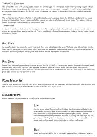 Buying guide rug | PDF