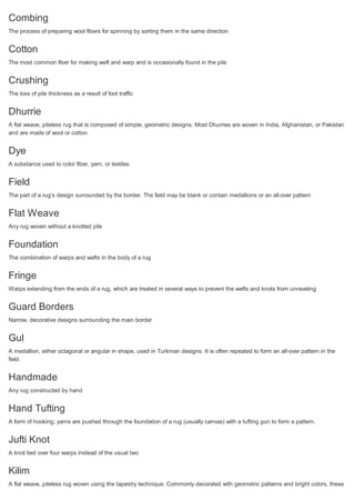 Buying guide rug | PDF