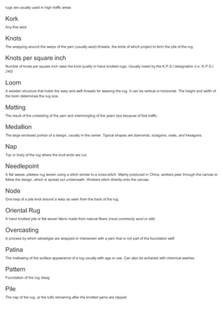 Buying guide rug | PDF