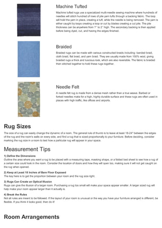 Buying guide rug | PDF